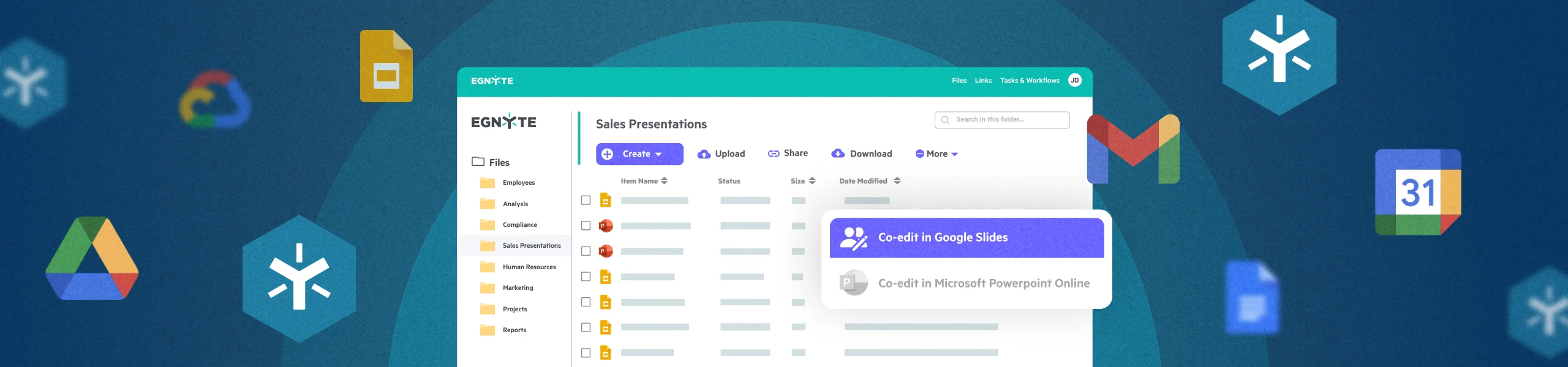 Real-time Co-editing on Desktop Using Native Google Workspace Tools - Egnyte Blog